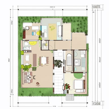 Minimalist 650 Square Feet House Plan | Separate Rooms, Kitchen ...