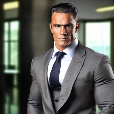 Power and Style: Meet the Muscular Man in a Suit