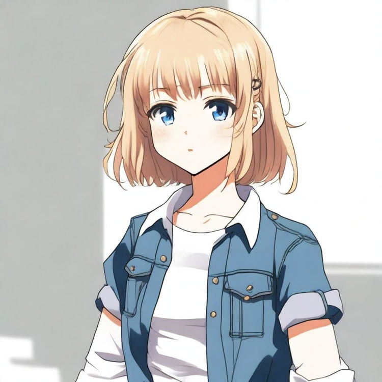 Cute blonde anime girl store