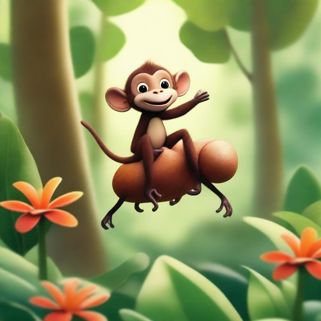 The Unlikely Duo: Monkey and Ant