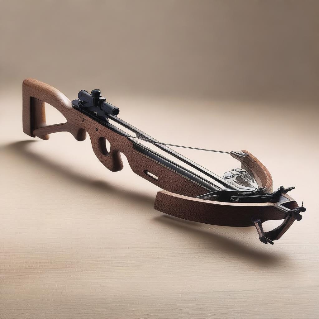 Handcrafted Dark Oak Crossbow