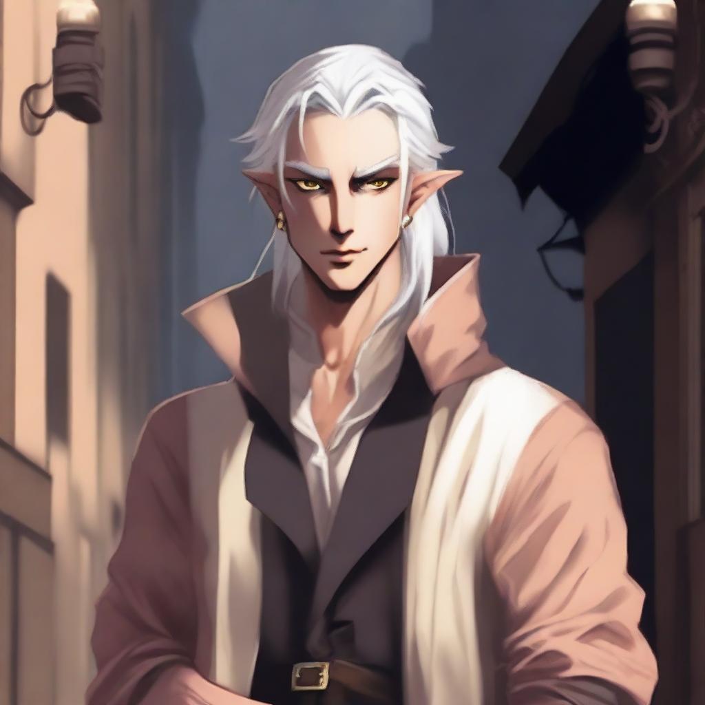 Mysterious Half-Elf Criminal | Fantasy Character