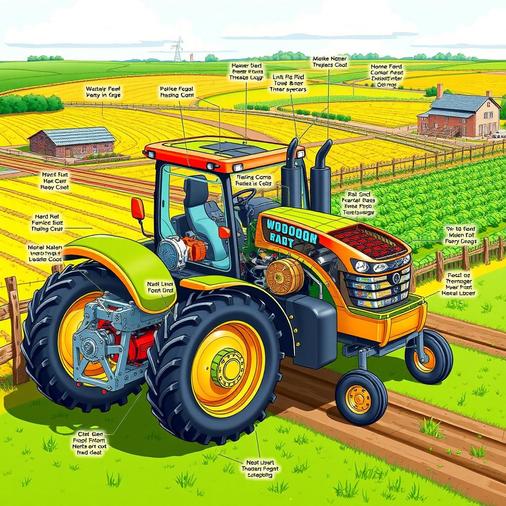 Explore the Inner Workings of a Farm Tractor