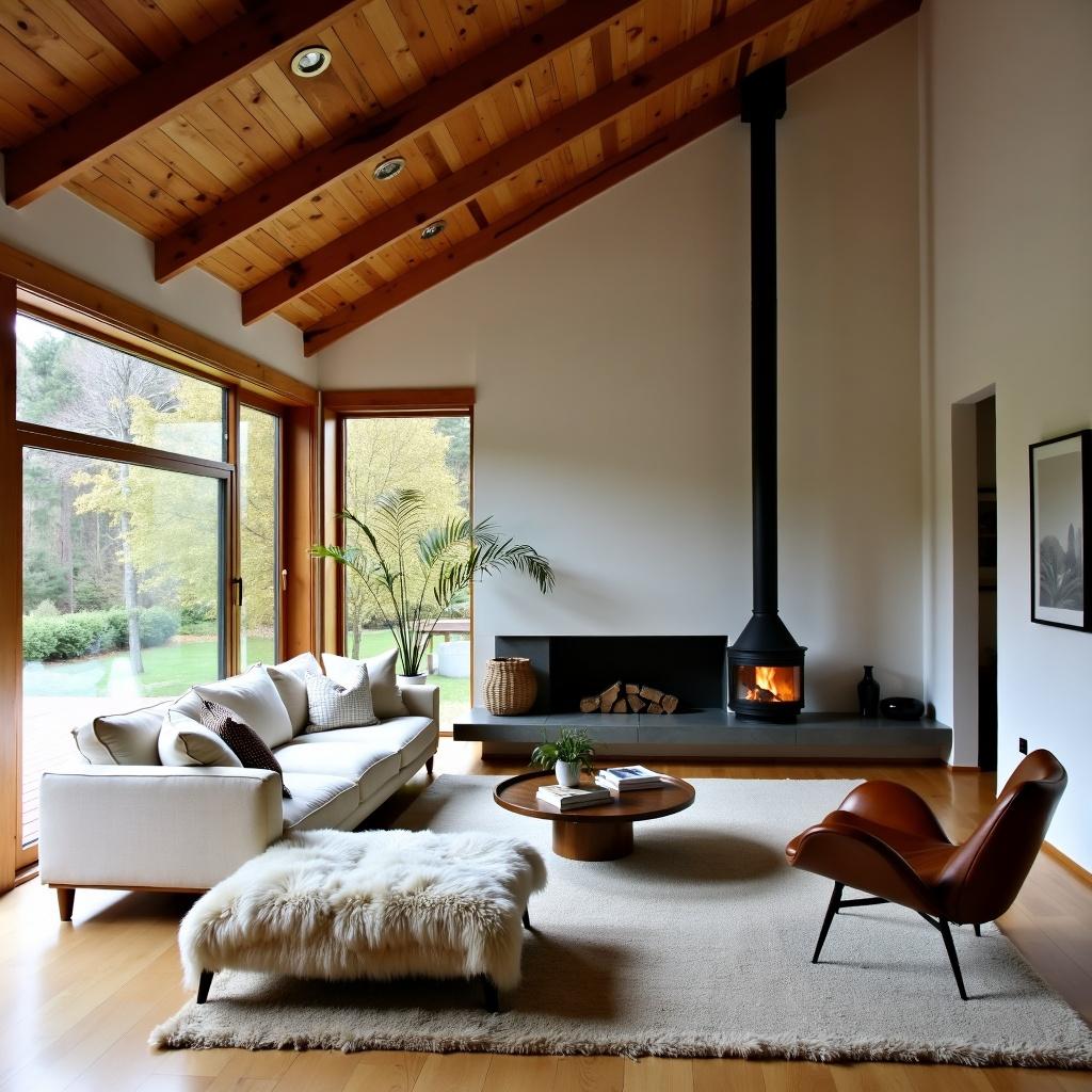 Mies van der Rohe Living Room Inspiration | Modern Minimal Chic