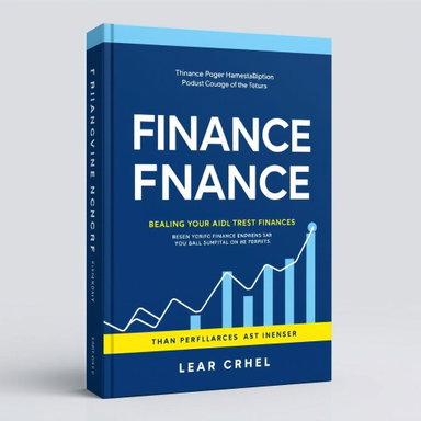 Modern Finance Book Cover Design with Sleek Typography and Professional ...