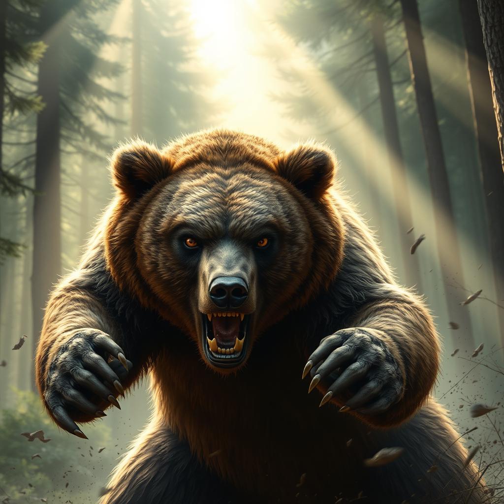 Unleashing the Fury: Fierce Bear in Epic Battle