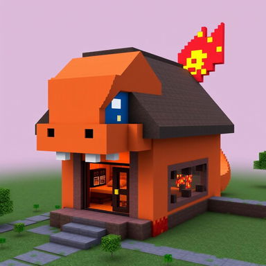 Minecraft Charmander By Cybermas