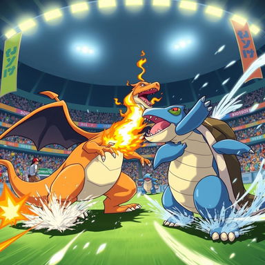 Charizard Vs Blastoise Wallpaper Red & Blastoise, Red, Blastoise,