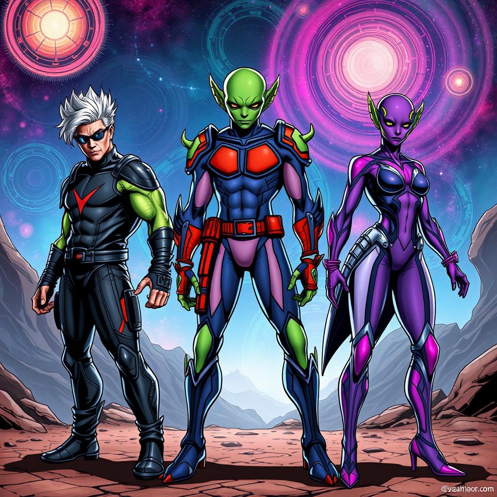 Triplet Alien Warriors