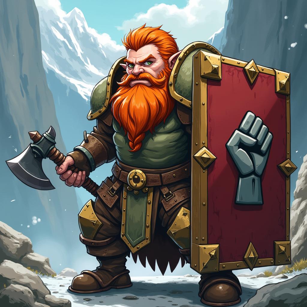 Epic Dwarven Warrior | Jujutsu Kaisen Inspired Art