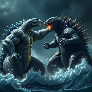 Sharkzilla Vs Godzilla