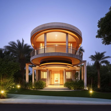 Two Storey Houses Round Design
