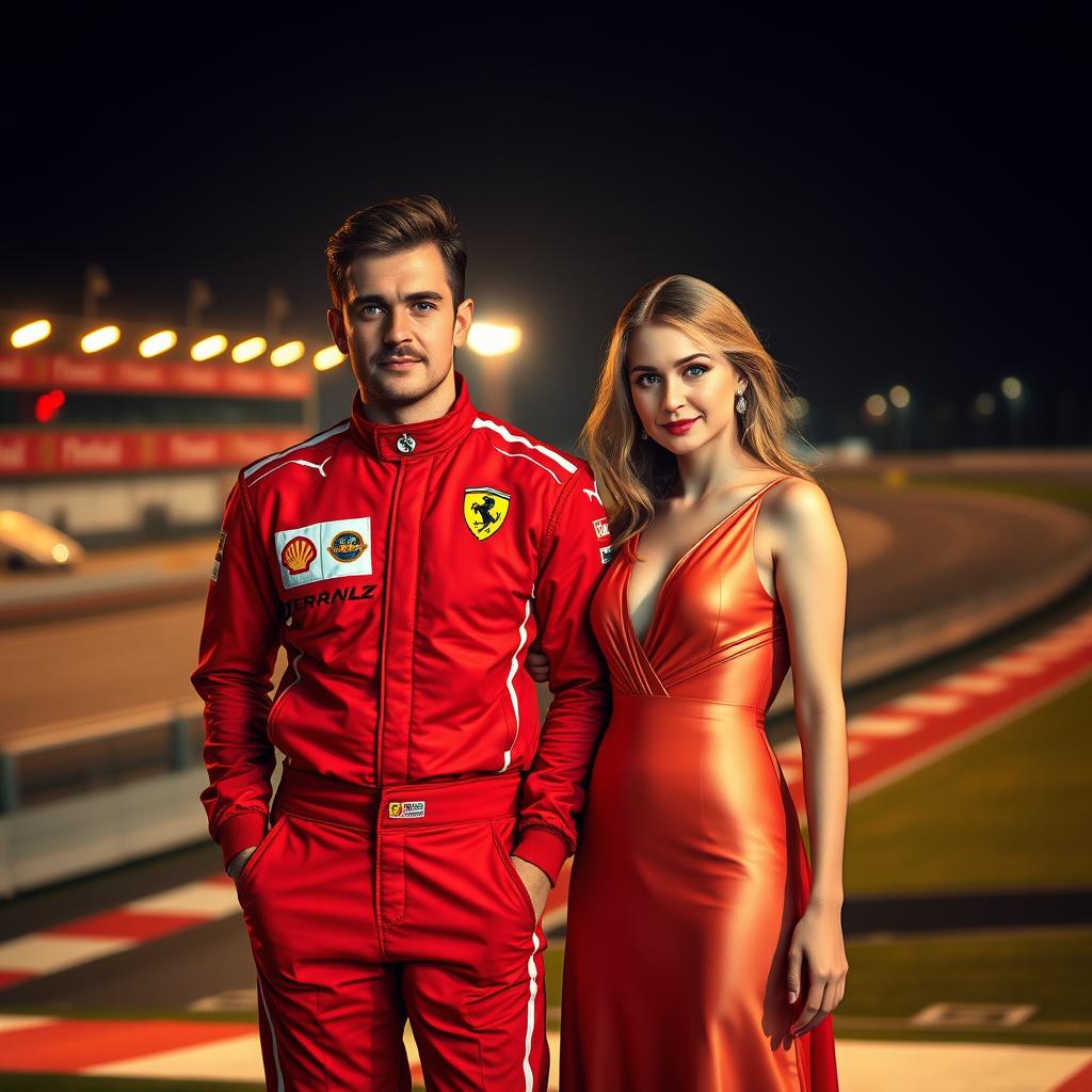 Racing Romance: A Couple at the Track