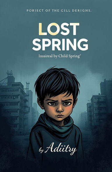Thought-Provoking Book Cover Design for 'Lost Spring' on Child Labor