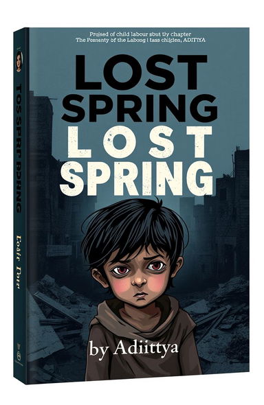 Thought-Provoking Book Cover Design for 'Lost Spring' on Child Labor