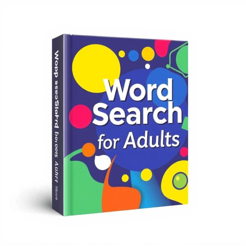Unlock Your Mind with Our Vibrant Word Search Book Cover