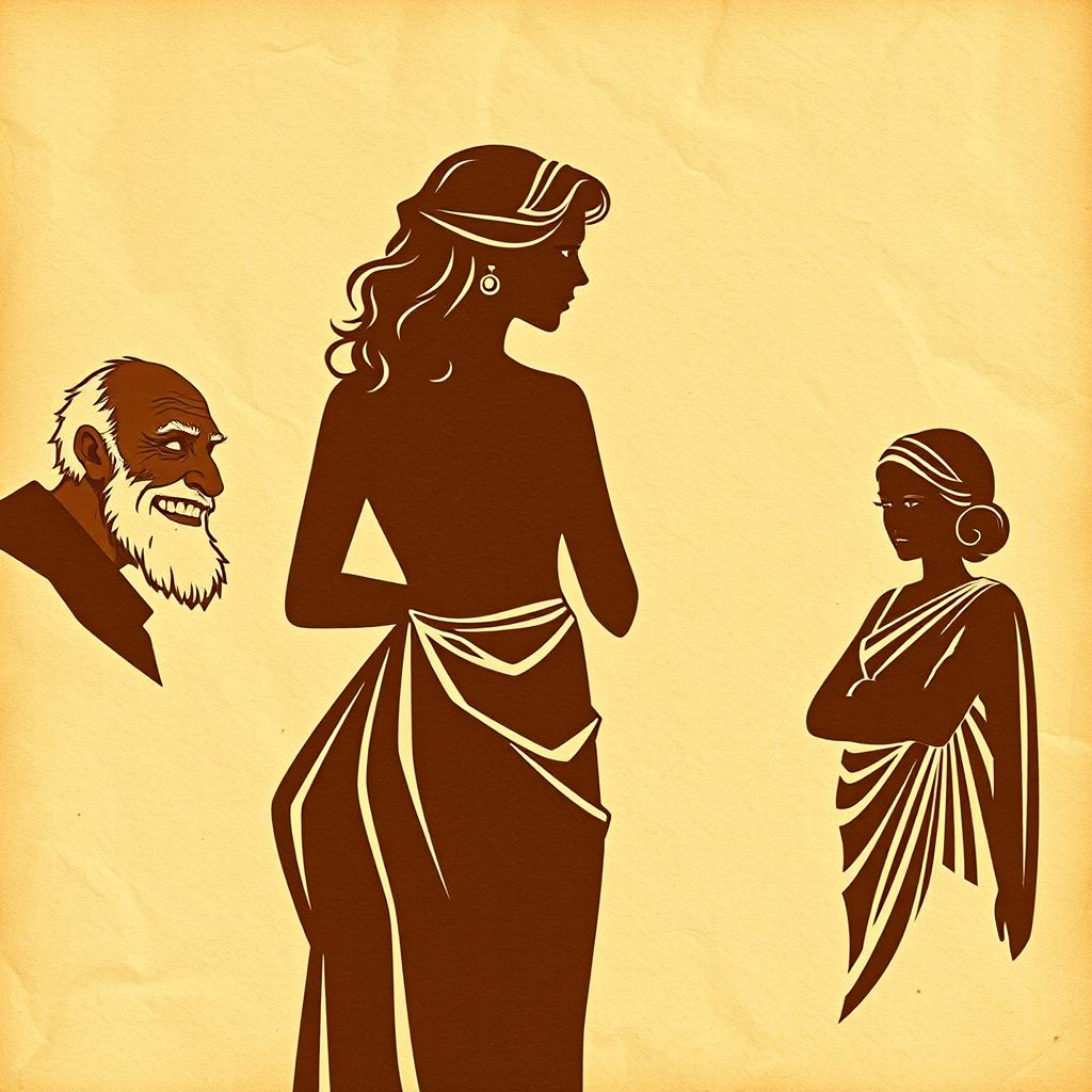 Timeless Elegance: Vintage Greek-Latin Theater Poster
