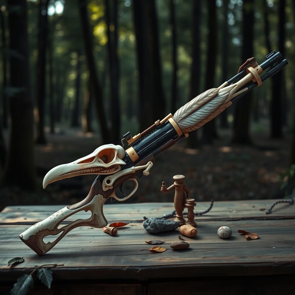 Artistry in Gun Design: Bird Skull Rifle