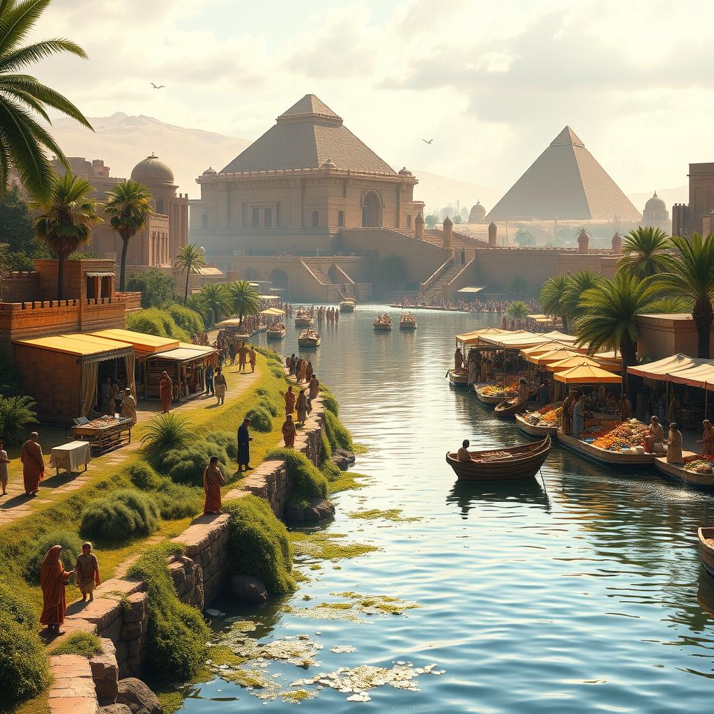 Vibrant Ancient Babylon: A City of Canals