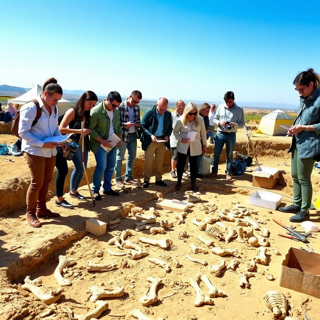 Unearth the Past: Modern Archaeological Dig Scene