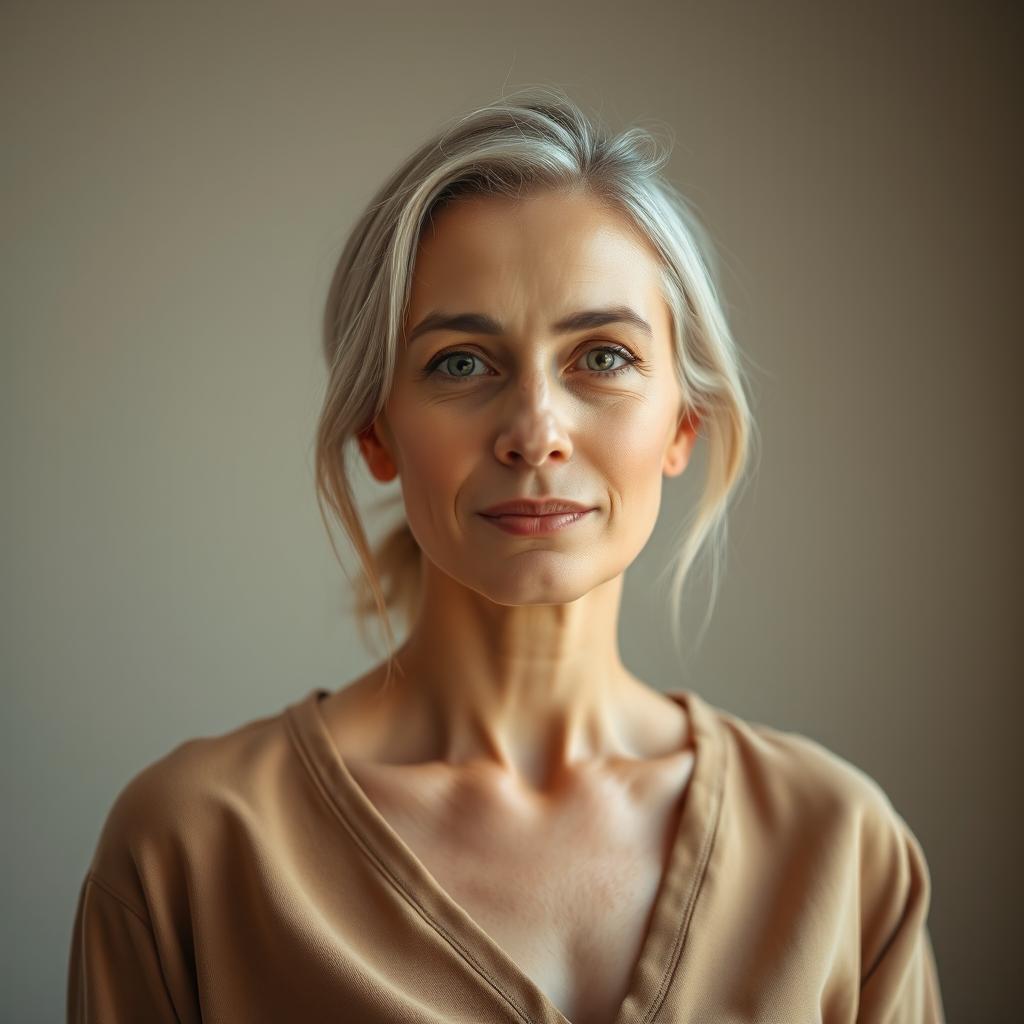 Embrace Your Natural Beauty: 38-year-old with Minimal Makeup