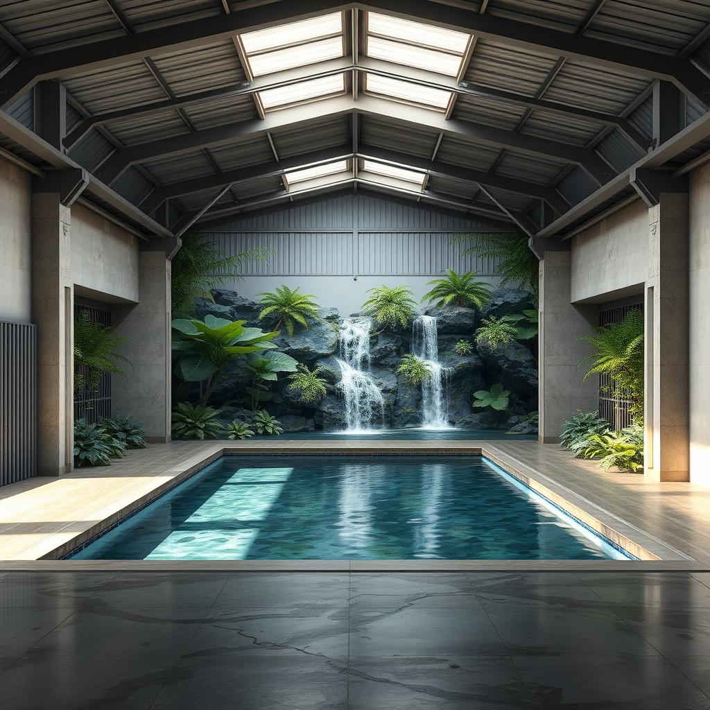 Transform Your Space: Cascading Waterfalls Mural