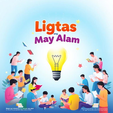 Vibrant Poster Design: Ligtas ang May Alam (Those who Know are Safe)