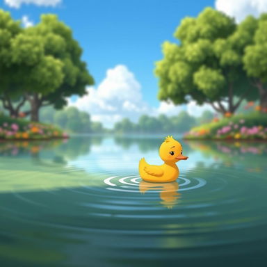 Paco the Lonely Duck: A Heartwarming Animated Scene