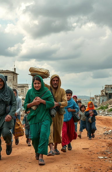 Journey of Resilience: Refugees' Escape from Syria