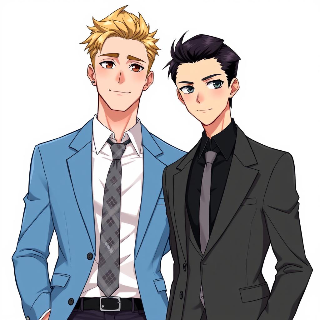 Dapper Dynamics: Two Suit-Clad Heroes
