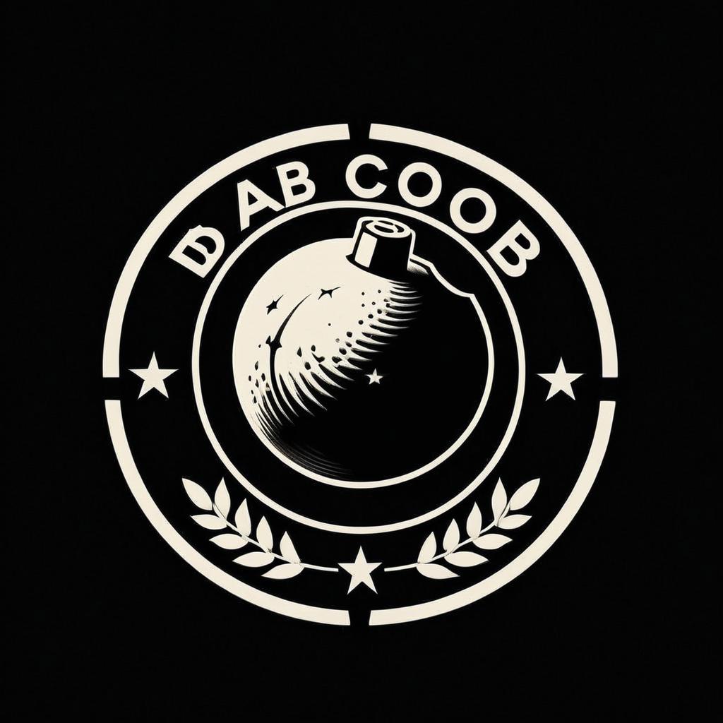 Elegant Vintage Logo Design for 'DEAD BOMB' in Golden Hues