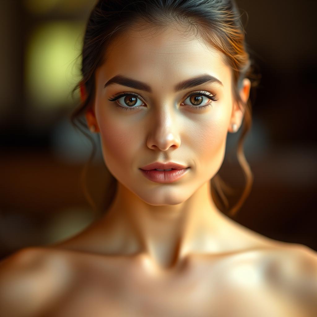 Captivating Beauty: Colombian Woman Portrait