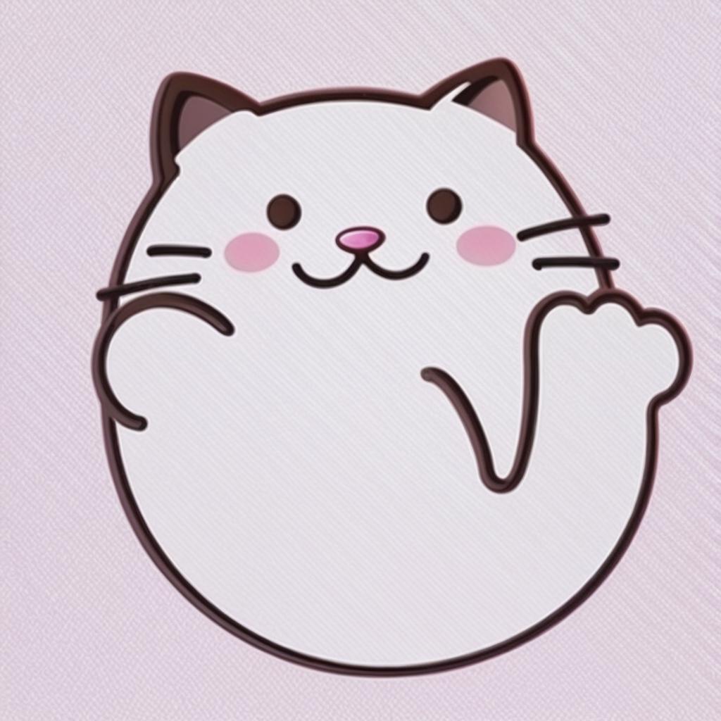 Melting Cat Illustration: A Whimsical AI Art Creation