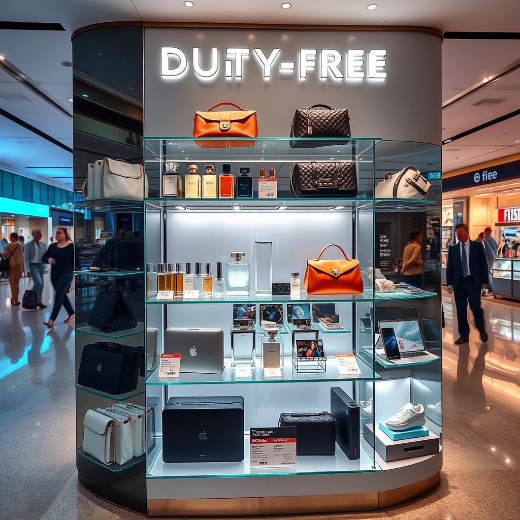 Explore Luxury: Duty-Free Display of Elegance