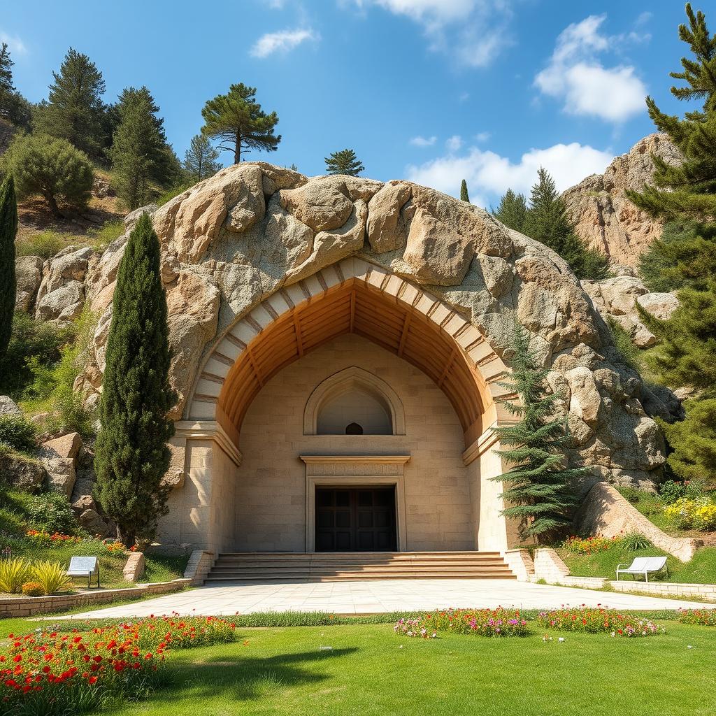 Mystical Arched Tomb in the Mountains