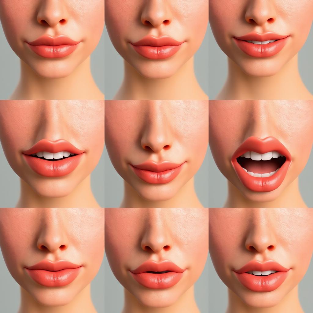 Dynamic Lip Movements for Animation