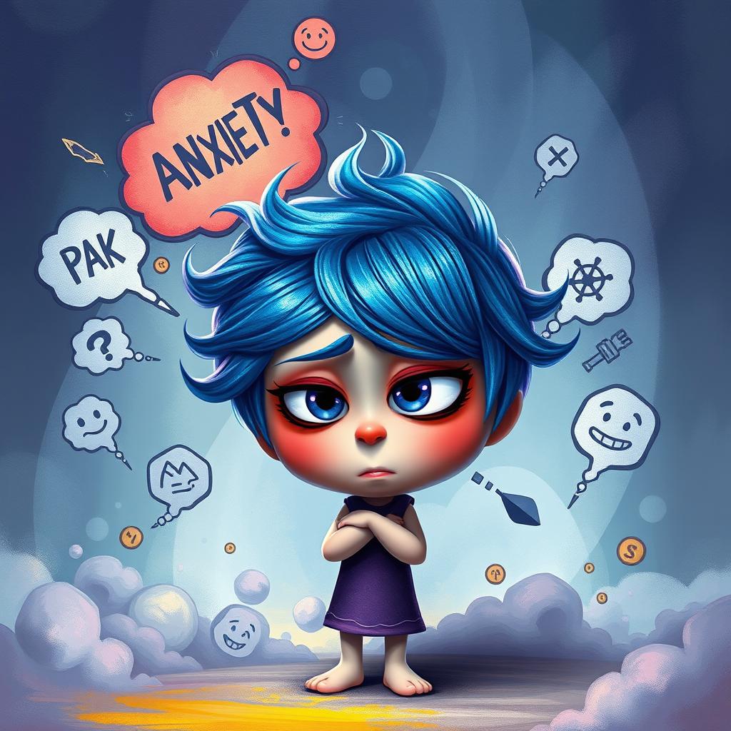 Meet Anxiety: A Colorful Character from Inside Out 2