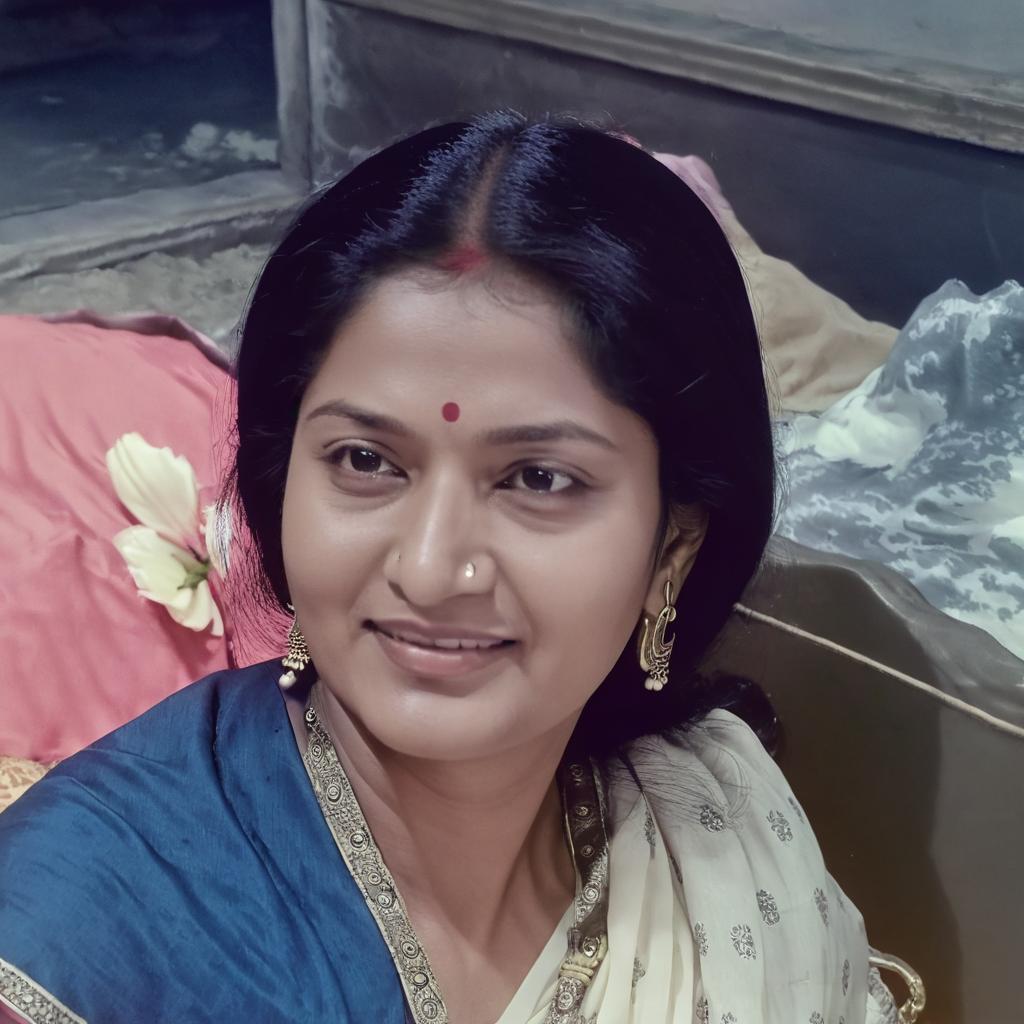 Divine Serenity: AI-Generated Imagery of Devi Maa in Sacred Elegance