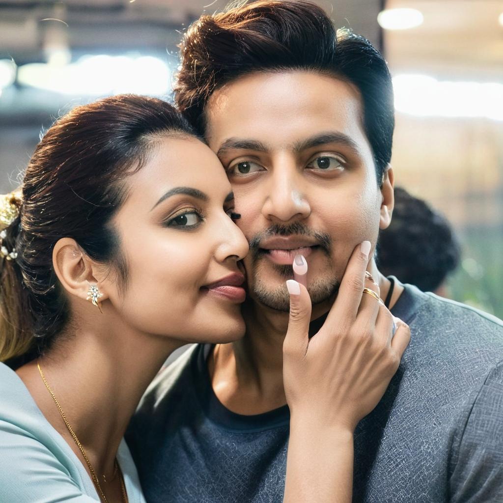 Romantic Underwater Kiss: A Serene Love Scene