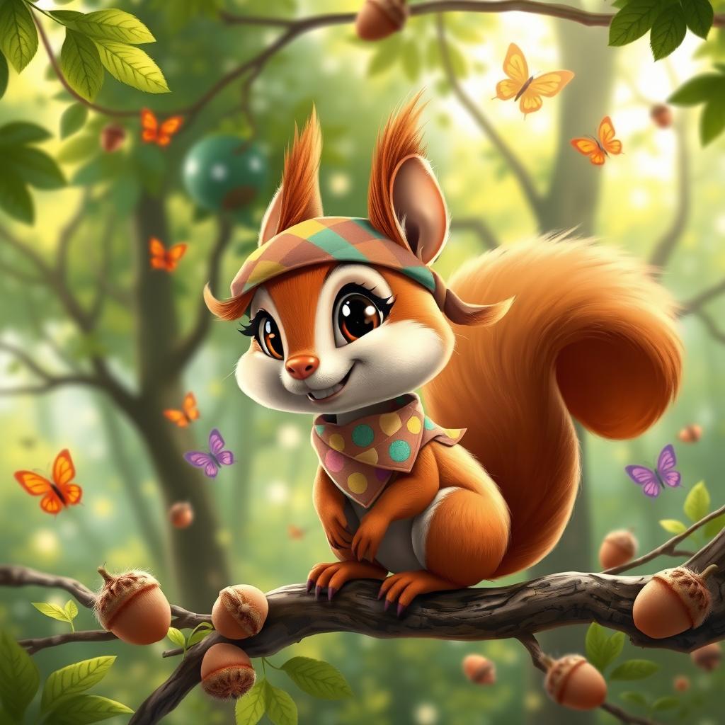 Meet Chica Nut: The Colorful Squirrel Character