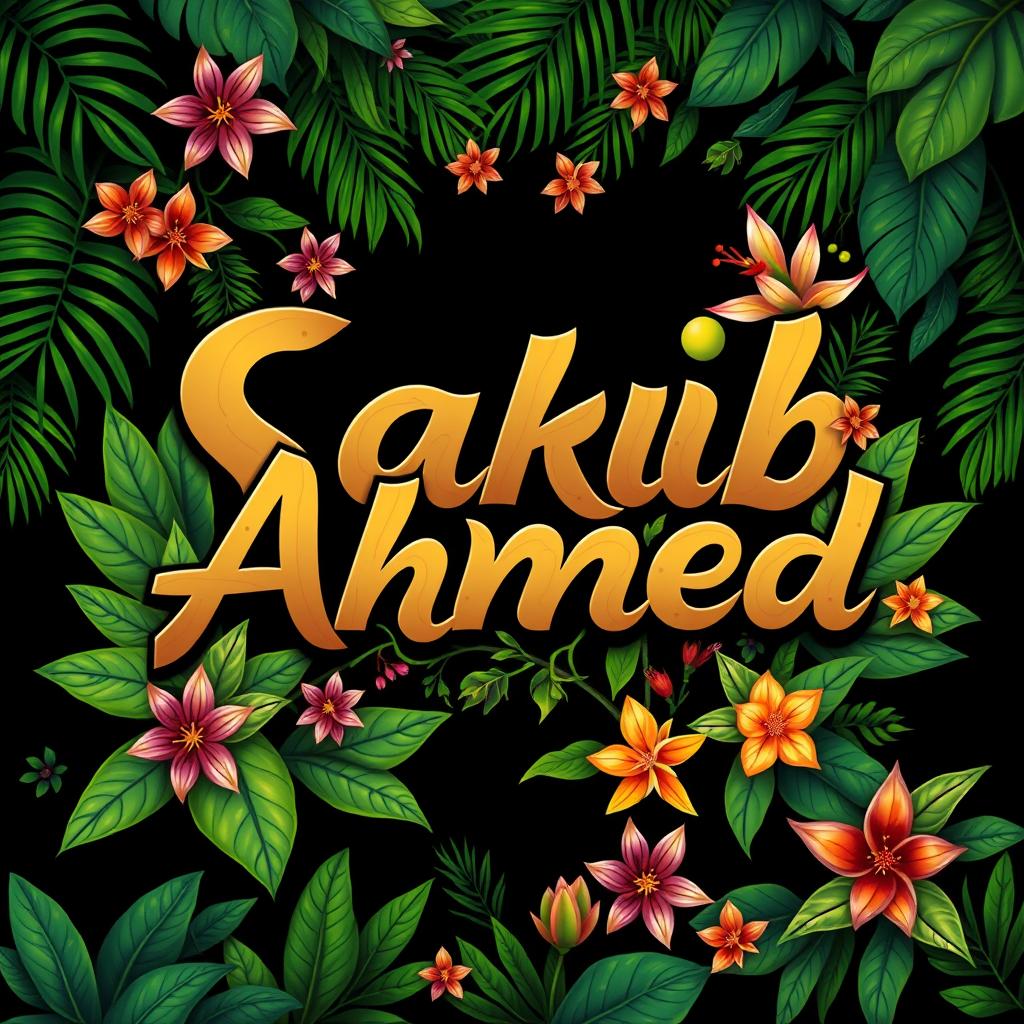Vibrant Jungle Logo for Sakib Ahmed