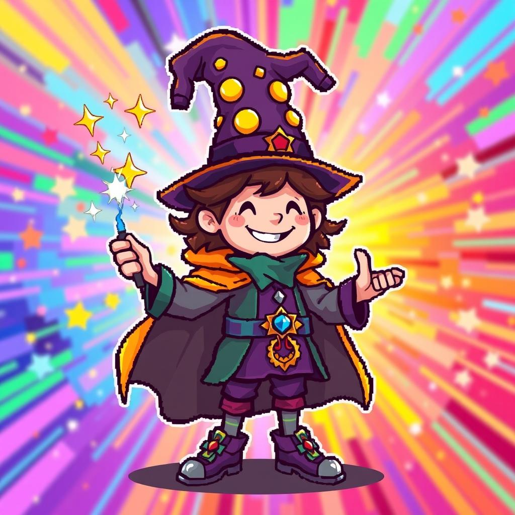 Create Your Own Whimsical Pixel Art Magician!