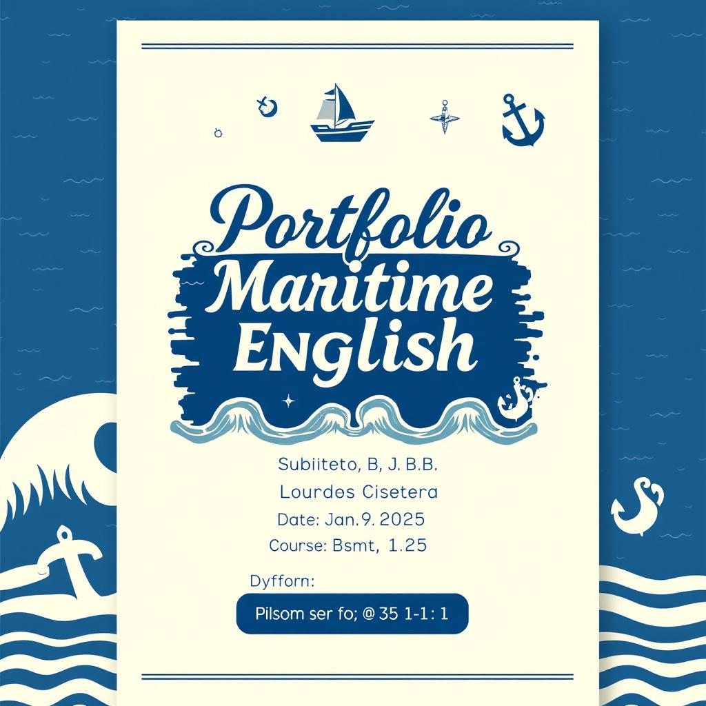 Portfolio in Maritime English: Bold and Beautiful Design
