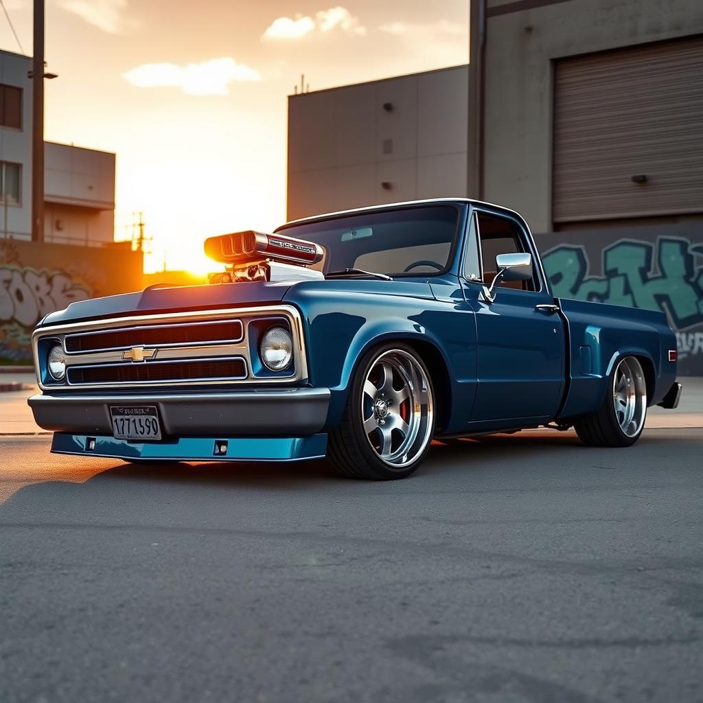 Slammed Style: Custom Chevy C10 Truck