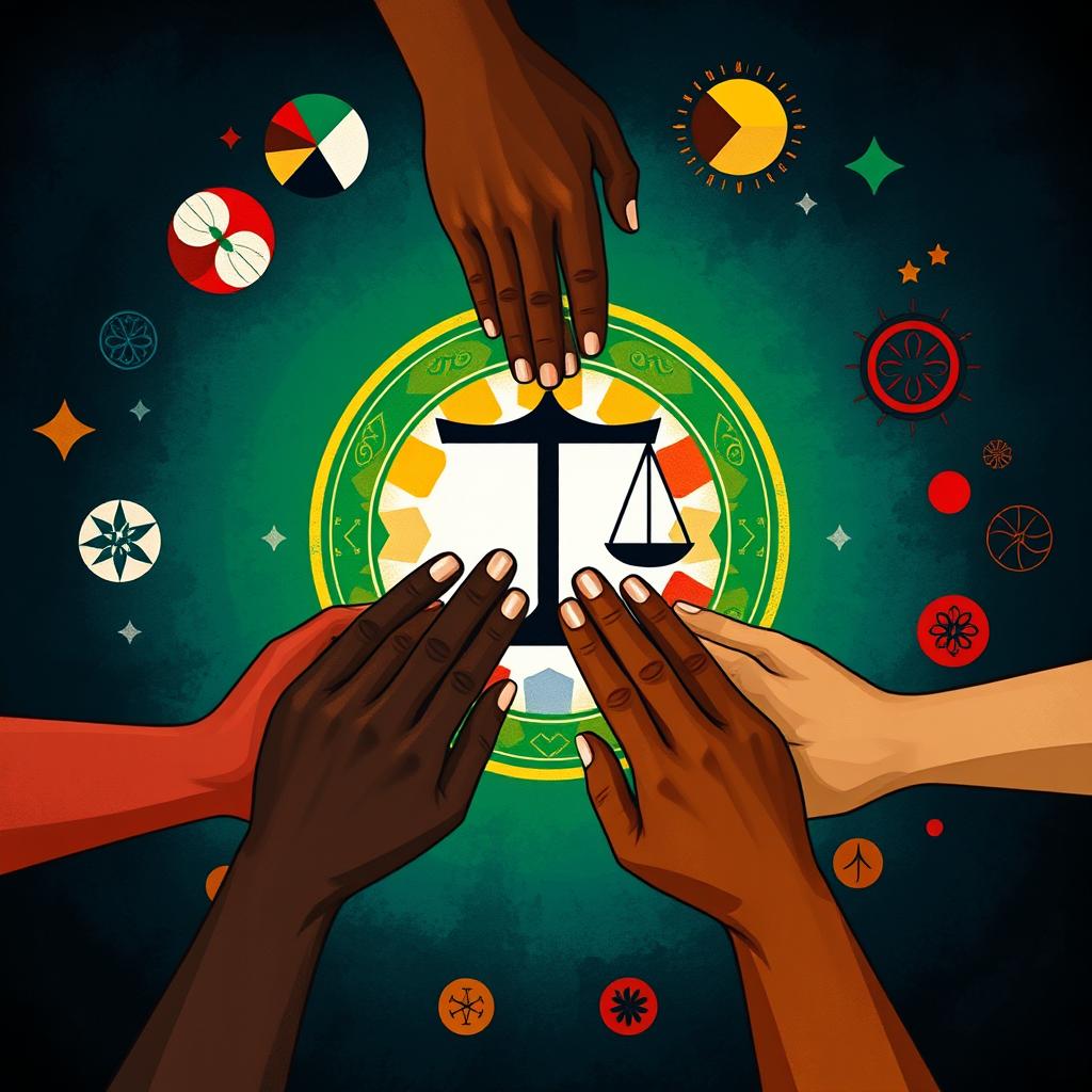 Embrace Equality: Artistic Abstract Representation