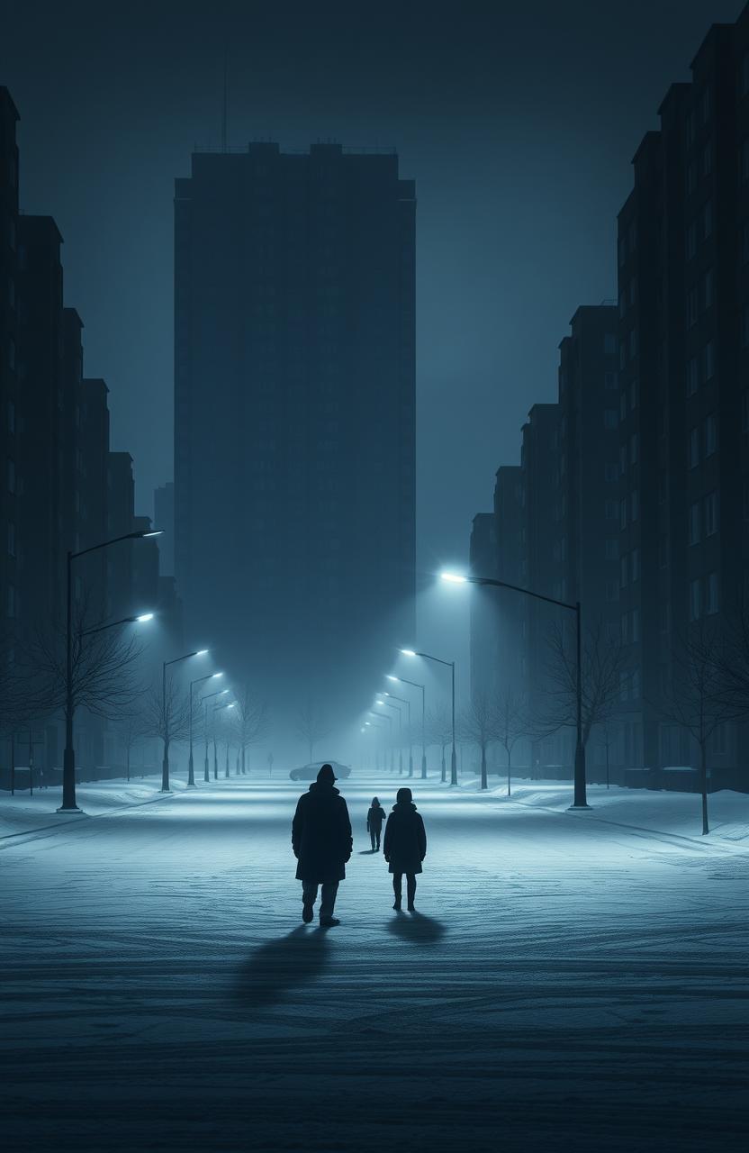 Urban Shadows: A Gloomy Cityscape