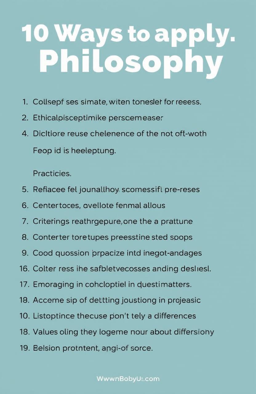 10 Practical Ways to Apply Philosophy in Daily Life