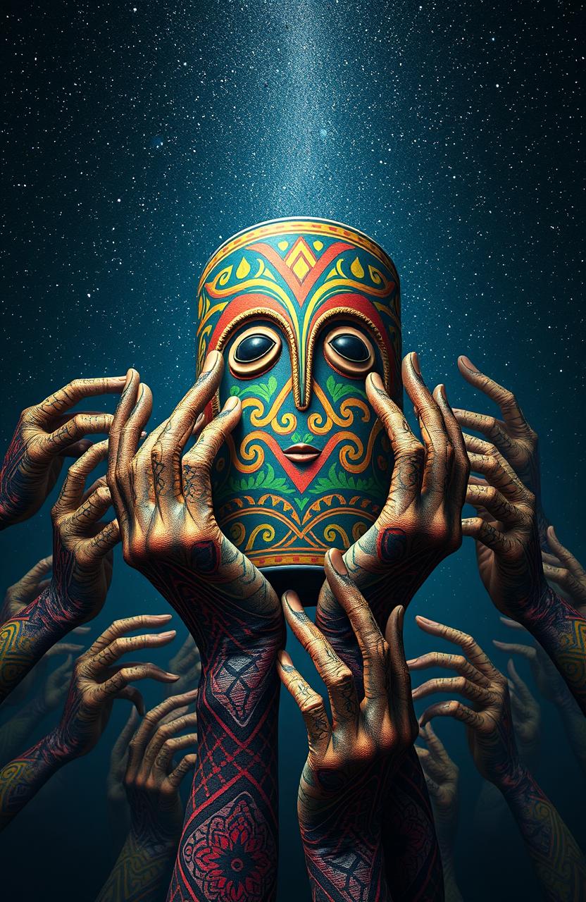 A Cosmic Fusion: Alien Hands Holding African Heritage