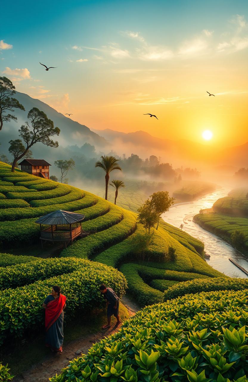 Serene Assamese Landscape: Embrace the Beauty of Culture