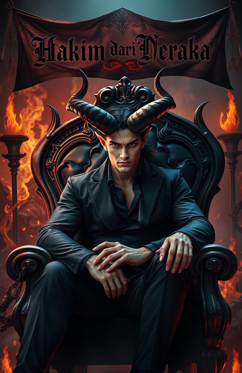 Enchanting Demon on a Throne
